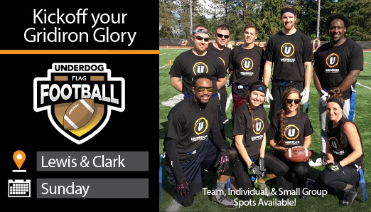 Co-ed Flag Football Leagues, Flag Football Portland